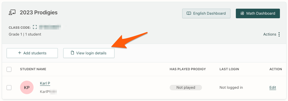 How-to: Retrieve Students' Username or Password – Prodigy Education