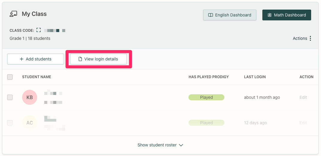 How-to: Retrieve Students' Username or Password – Prodigy Education