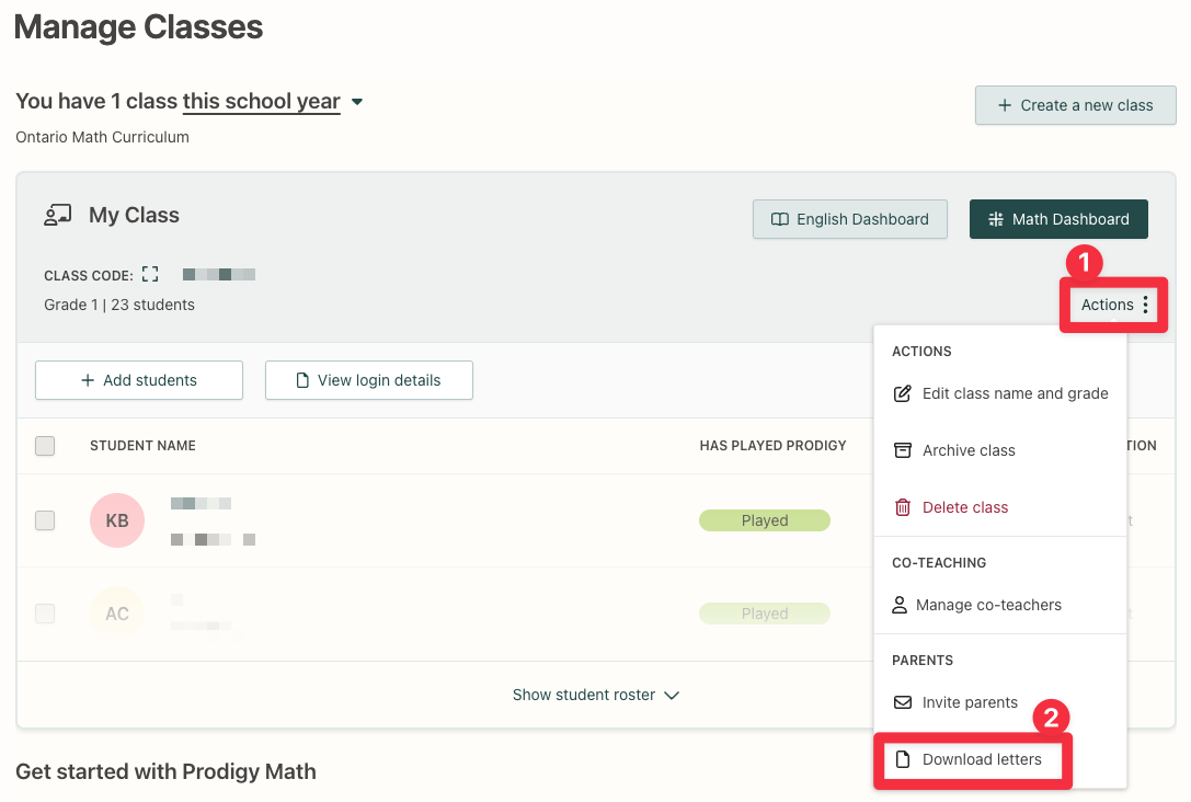How-to: Connect Students with their Parents – Prodigy Education