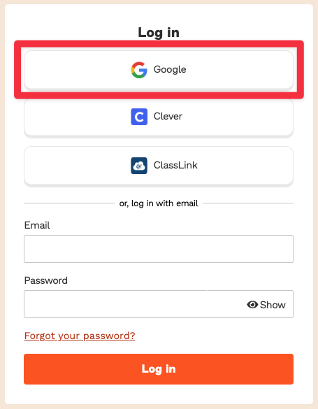 Inicia sesión con Google con una Teacher Account de Prodigy existente ...